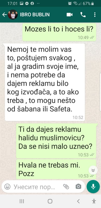 GORAN ČOMOR IMA CRNU LISTU PJEVAČA: Otac Ibre Bublina mi je prijetio, a ...