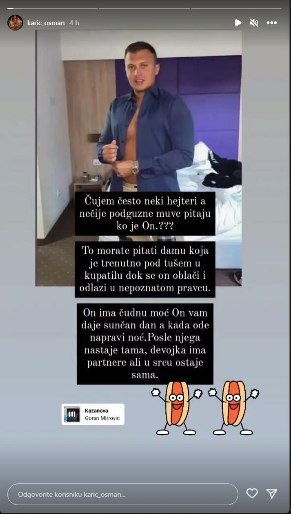 OSMAN KARIĆ BRANI SINA STEFANA: Poslao žestoku poruku hejterima