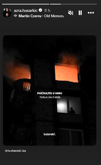 Naša pjevačica slomljena zbog tragedije u Tuzli: Oglasila se nakon stravičnog požara u kojem je ...